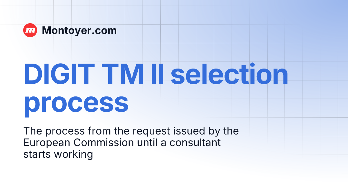 DIGIT TM II selection process | Montoyer.com