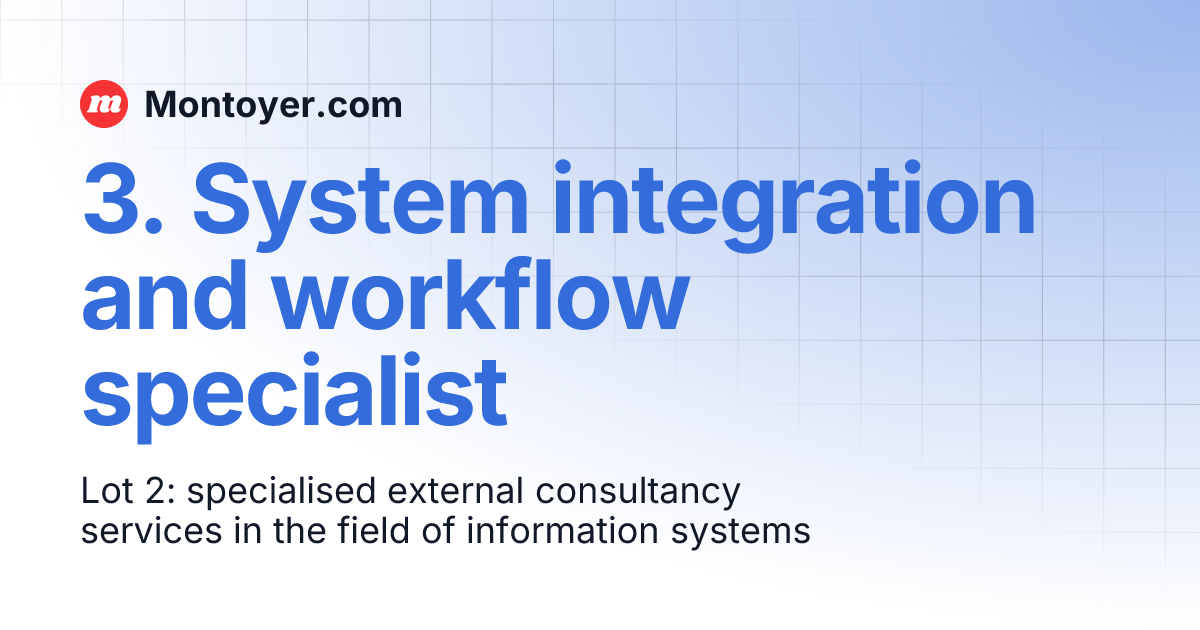 3. System integration and workflow specialist | Montoyer.com