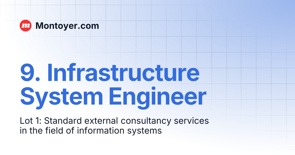 9. Infrastructure System Engineer | Montoyer.com